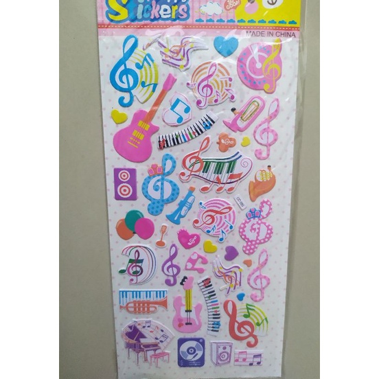 Jual Stiker timbul ALAT MUSIK 10x22cm | Shopee Indonesia