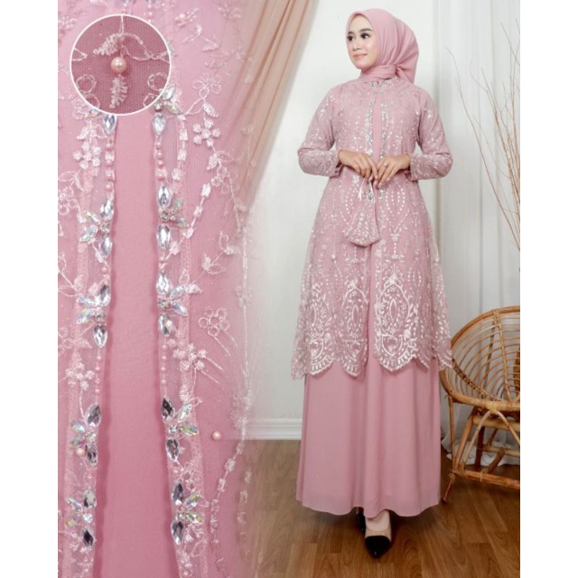 Jual KEBAYA GAMIS AMALIA DRESS / GAMIS PESTA MODERN / GAMIS KONDANGAN ...
