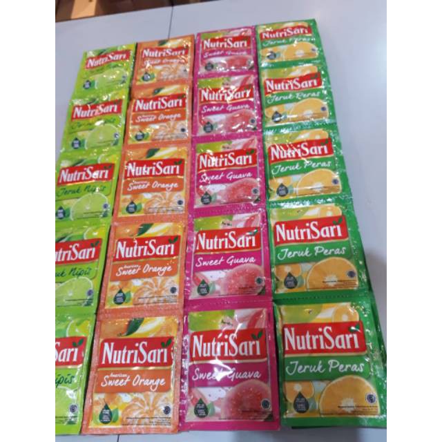 Jual Nutrisari All Variant 14gram Renceng ( isi 10 sachet ) | Shopee ...