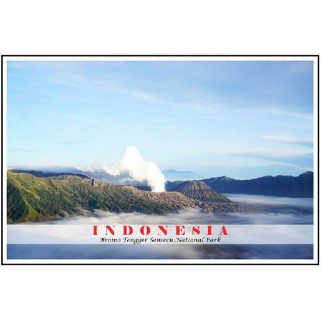 Jual GUNUNG BROMO TENGGER SEMERU JAWA TIMUR KARTU POS POSTCARD SURAT ...
