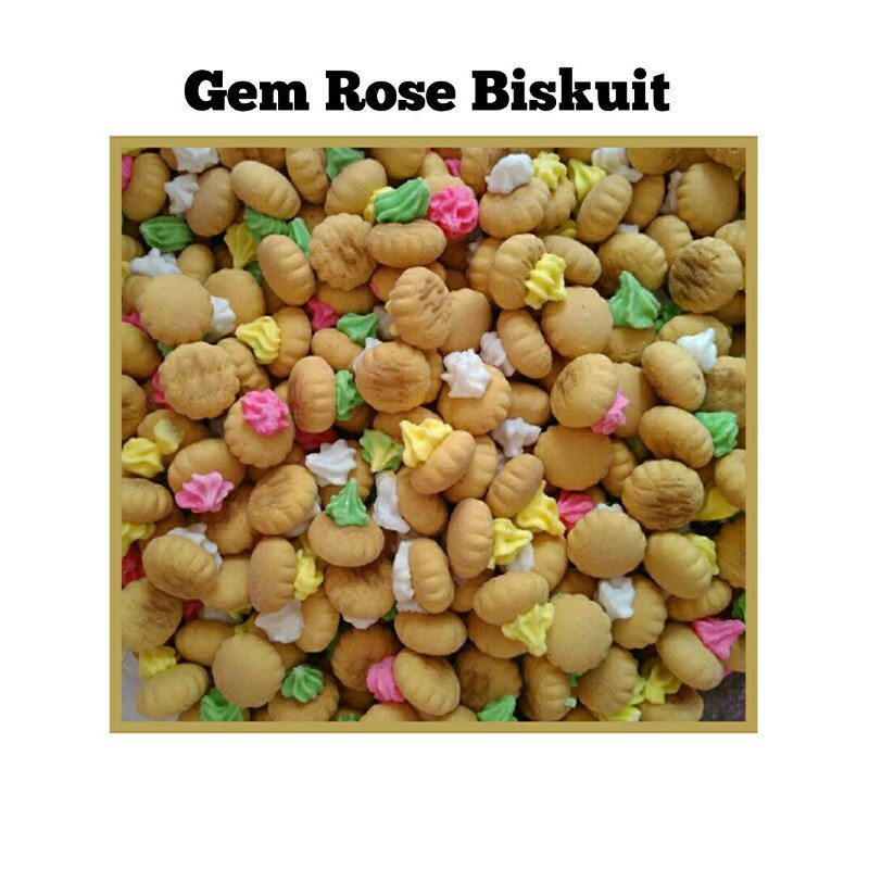 Jual Gem Rose Biskuit 250 gram Cemilan Snack Kiloan Murah | Shopee ...
