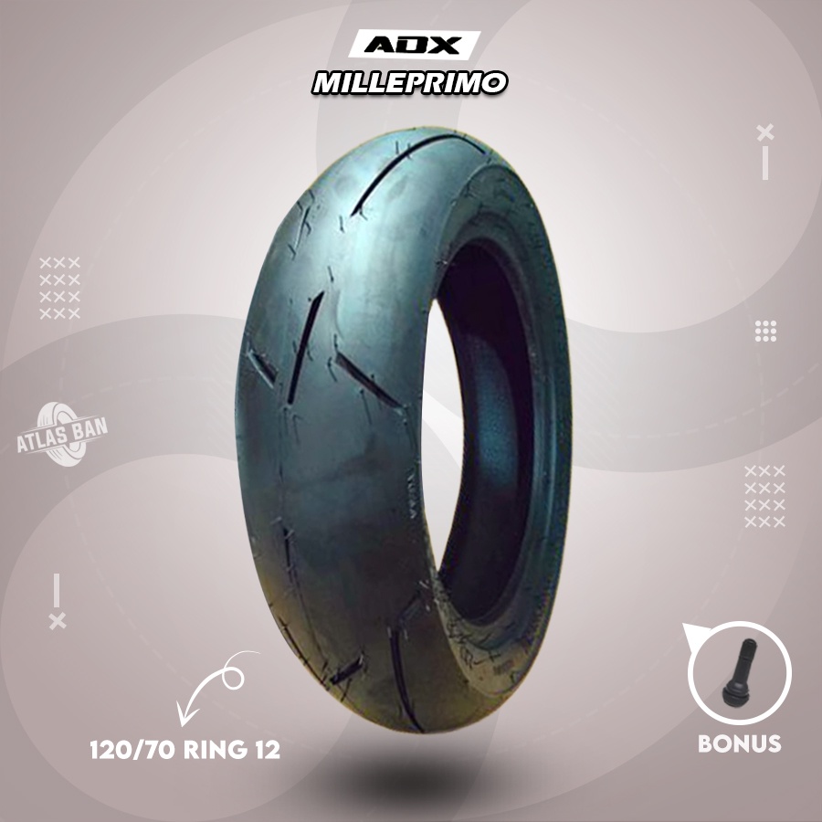 Jual Ban Tubles Motor VESPA MATIC SOFT COMPOUND ADX MILLEPRIMO 120/70 ...