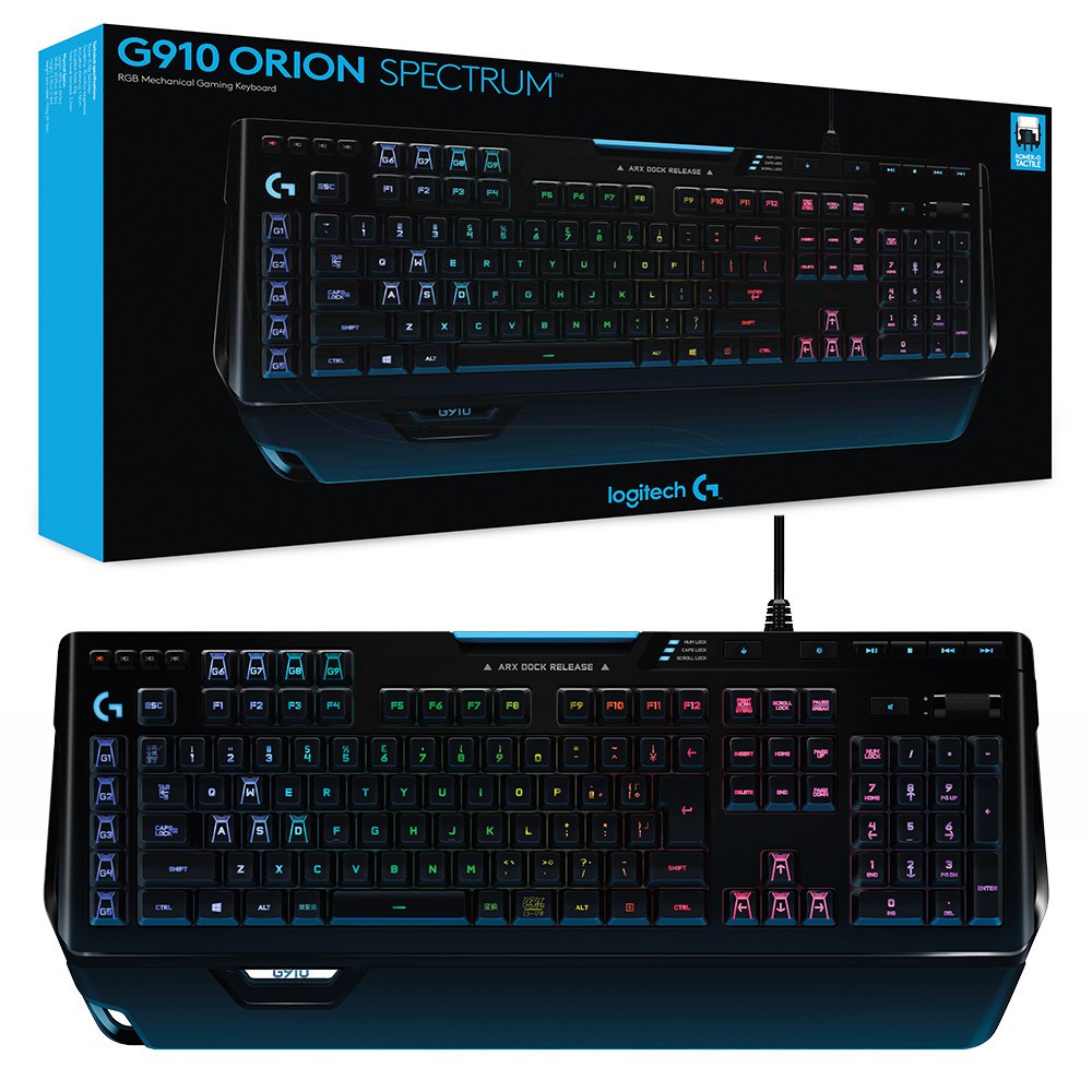 Jual LOGITECH KEYBOARD G910 Orion Spectrum RGB mechaical gaming ...