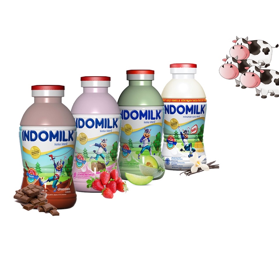 Jual Susu Indomilk Botol All Variant 190 ml | Shopee Indonesia