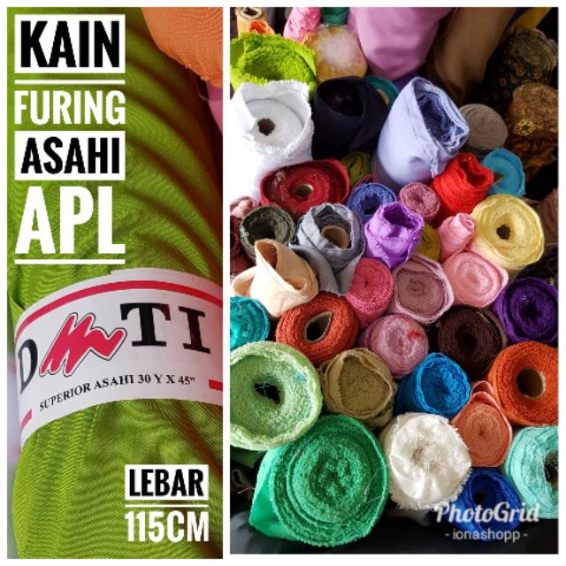 Jual Kain furing asahi lebar 115cm / kain APL / DMTI | Shopee Indonesia