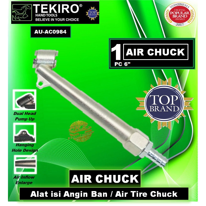 Jual Alat isi Angin Ban Air Chuck Air Tire Chuck 6 inch TEKIRO | Shopee ...