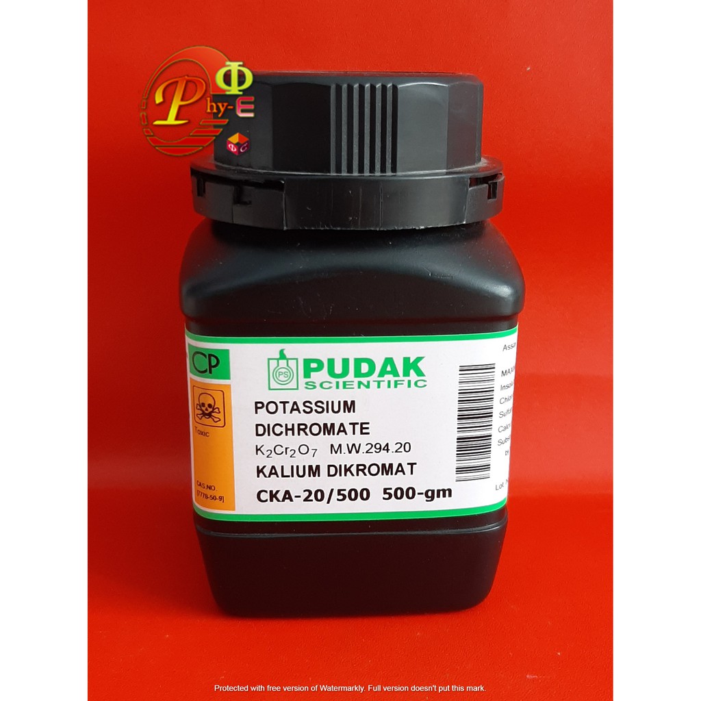 Jual Kalium Dikromat / Potassium Dichromate / K2Cr2O7 Pudak Per 10 gram ...