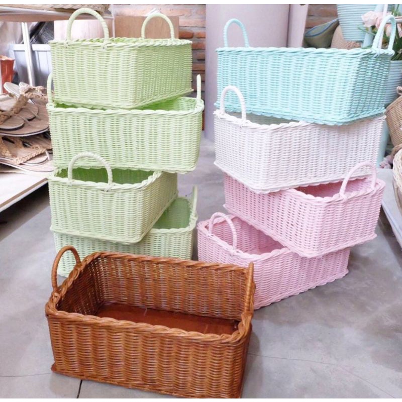 Jual Keranjang Rotan Serbaguna tempat parcel souvenir kotak kuping ...