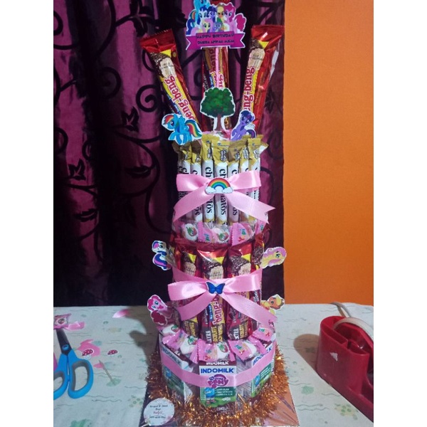 Jual SNACK TOWER ULANG TAHUN/ SNACK CAKE / MURAH / HADIAH | Shopee ...