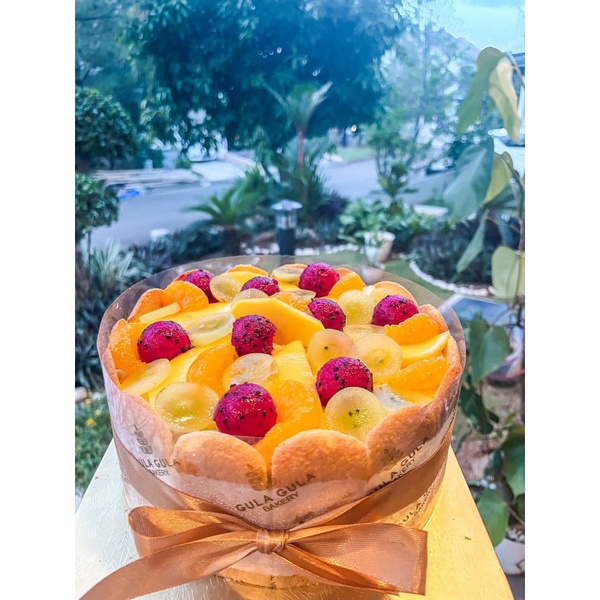 Jual Fruit Cake 16cm pemesanan h-1 enak premium murah | Shopee Indonesia