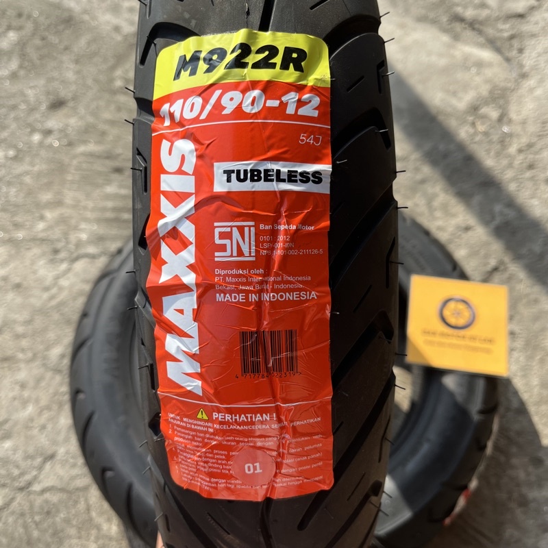 Jual Ban Motor Maxxis M922 110/90-12 Tubeless FREE PENTIL | Shopee ...