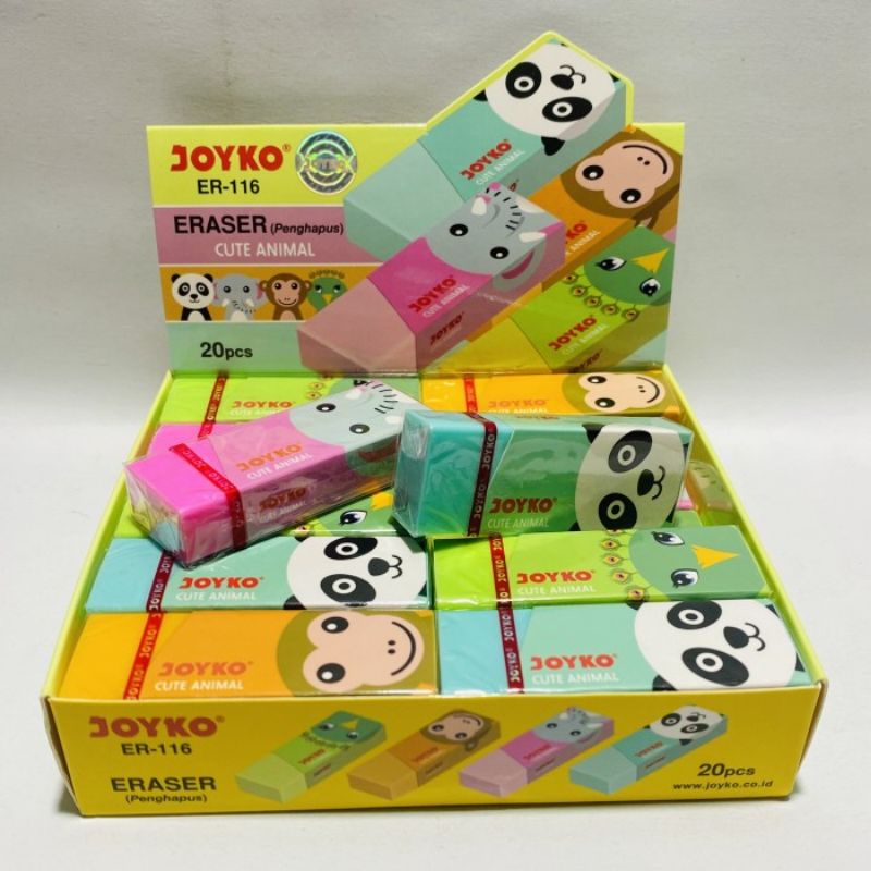 Jual Penghapus / Eraser Joyko ER-116 Cute Animal | Shopee Indonesia