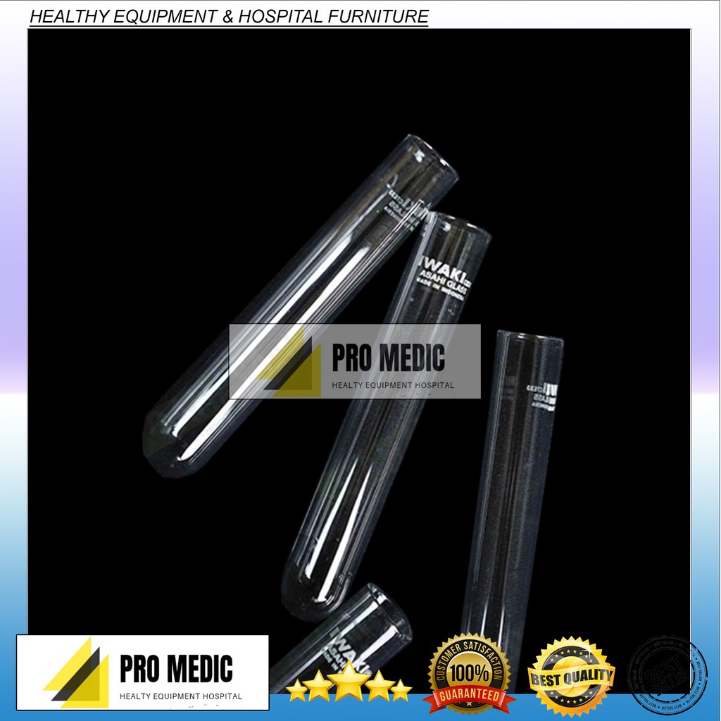 Jual Tabung Reaksi 12ml 16x100mm Iwaki Pyrex Asahi 1box | Test Tube ...