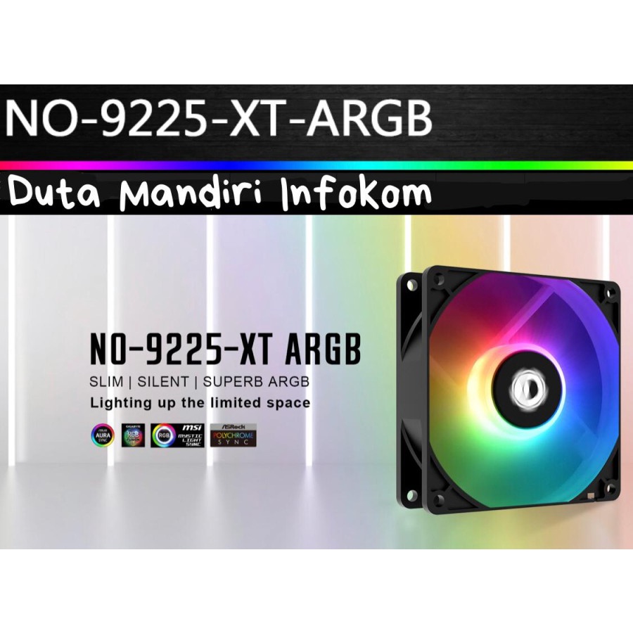 Jual ID Cooling NO-9225-XT ARGB - 92mm Cooling Fan PWM Gaming Fan Case ...