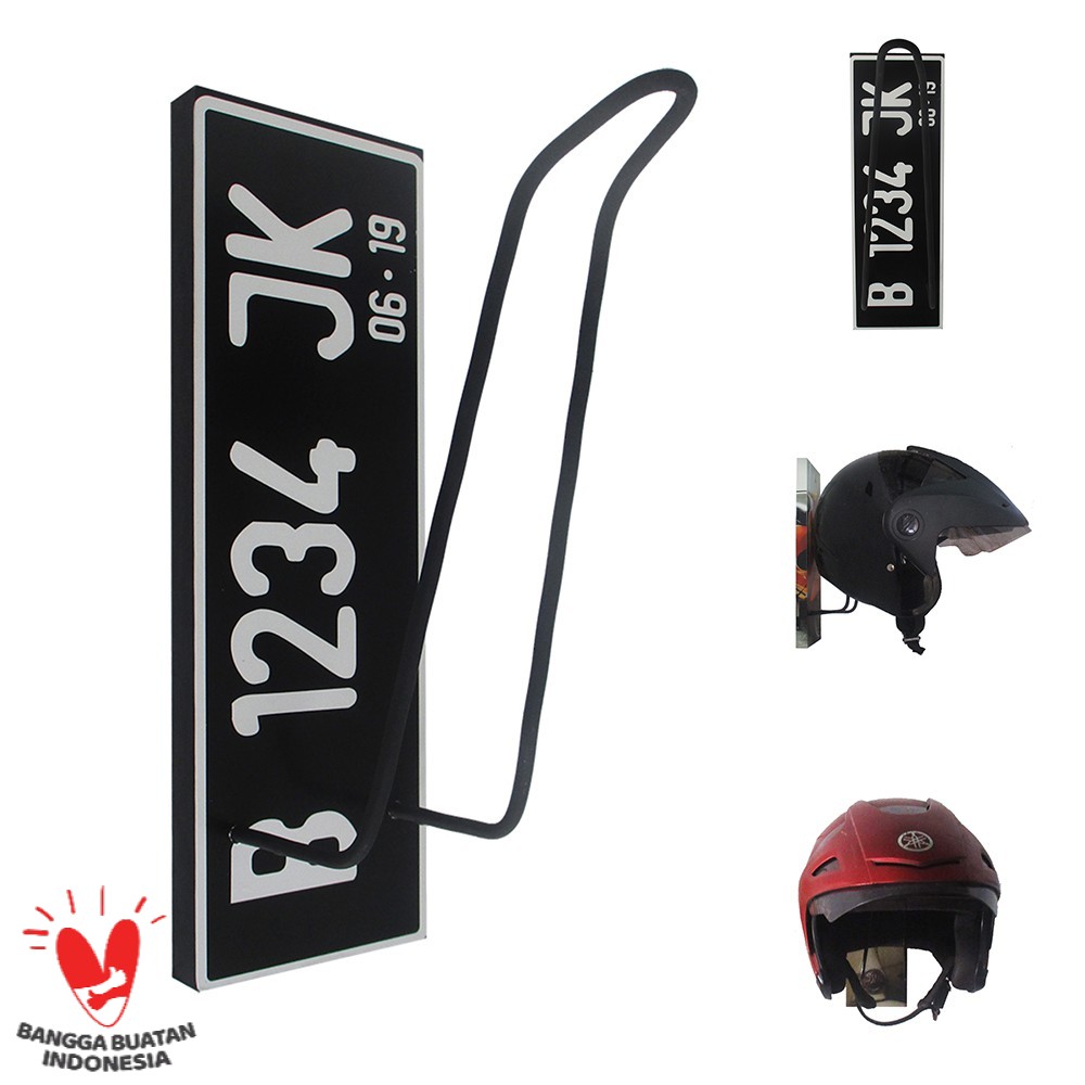 Jual GANTUNGAN HELM - TEMPAT HELM - RAK HELM MOTOR - PLAT NOMOR COSTUM ...