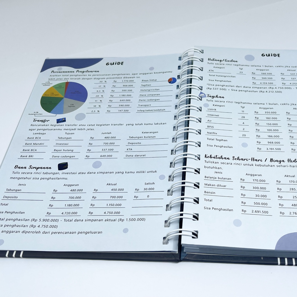 Jual Financial Planner / Financial Journal / Notebook Budget Planner ...