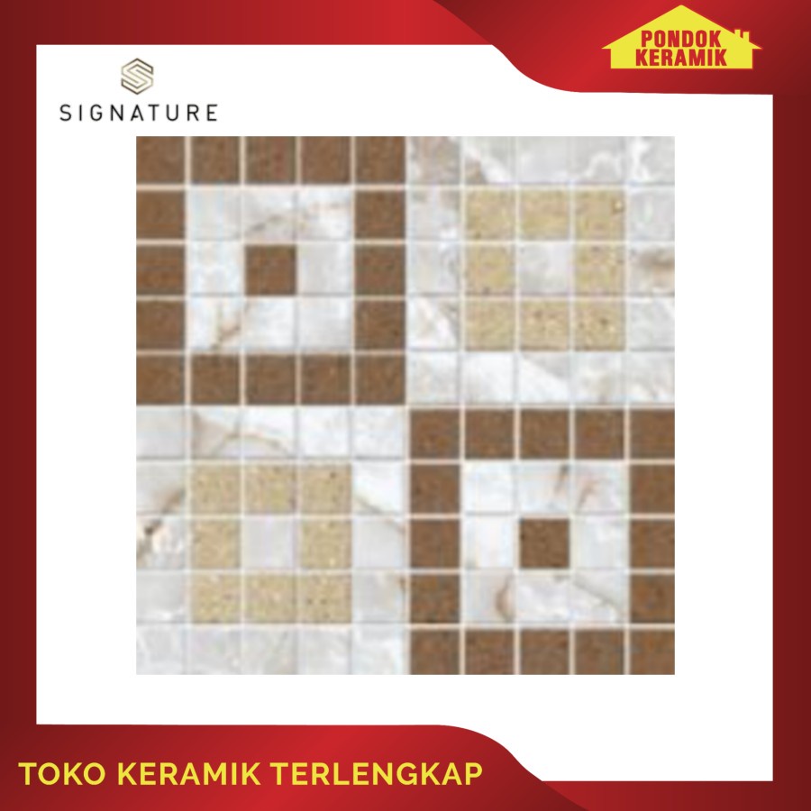 Jual Keramik Lantai Signature 25x25 Brillio Beige | Shopee Indonesia