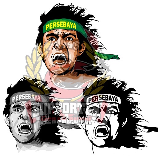 Jual Desain Bonek Ndas Mangap Persebaya | Shopee Indonesia