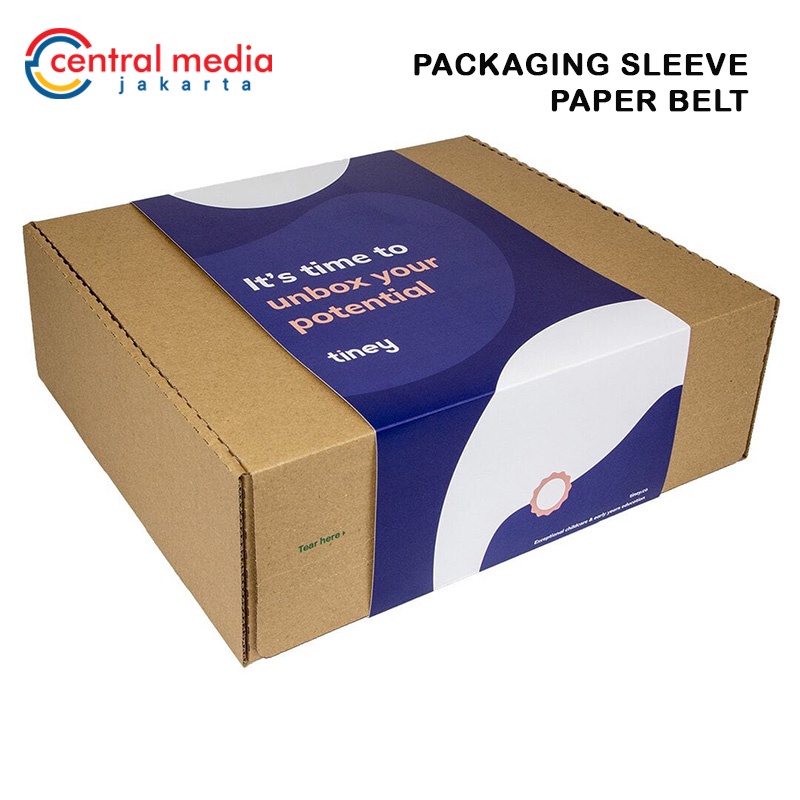 Jual Cetak Packaging Sleeve Minimum 100 Pcs Paper Belt Custom Label Box ...