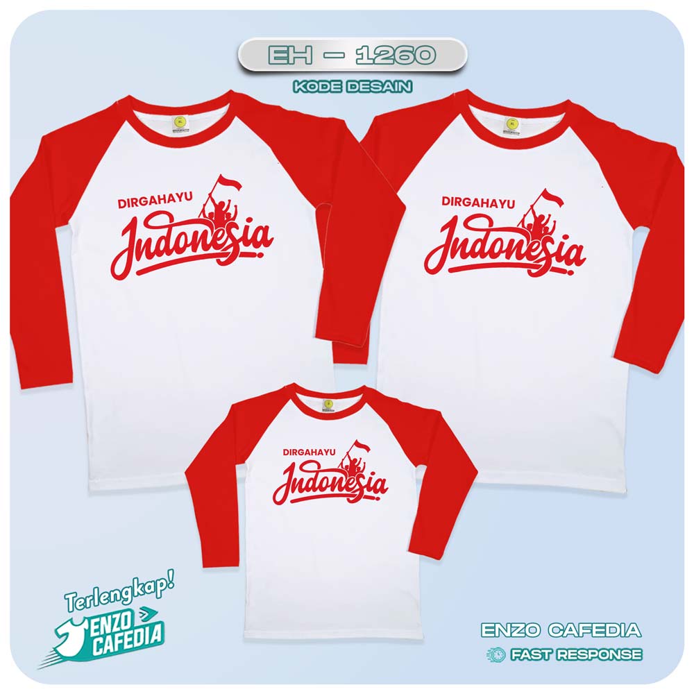 Jual ENZO Baju Kaos Agustusan Kemerdekaan Indonesia 17 Agustus Keluarga ...