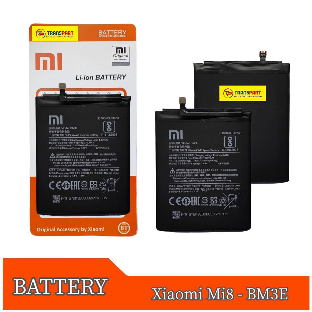 Jual Baterai Battery Xiaomi Mi8 - BM3E OEM | Shopee Indonesia