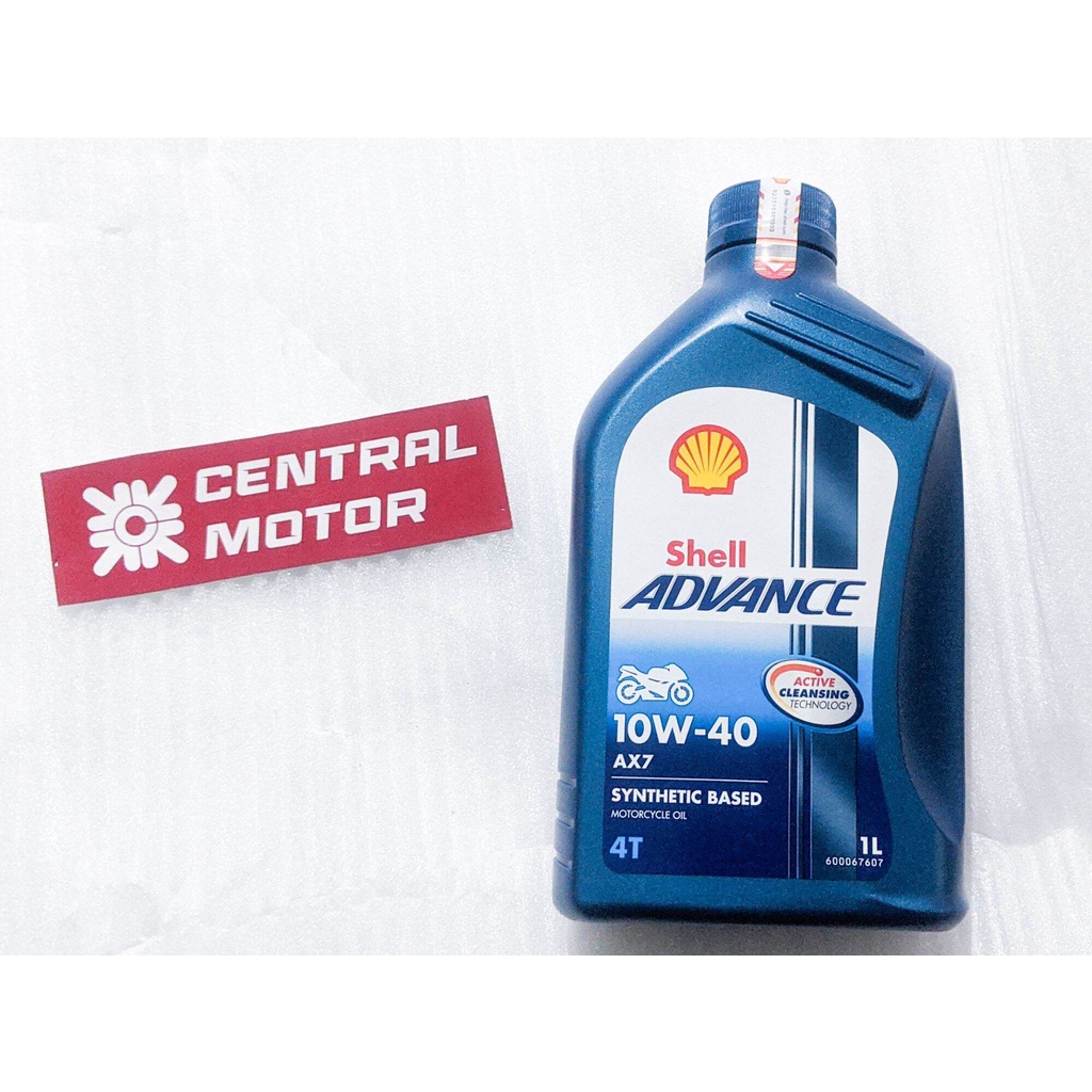 Jual OLI OIL SHELL ADVANCE AC7 OLI SHELL AX7 10W-40 1L LITER 4T TAK ...