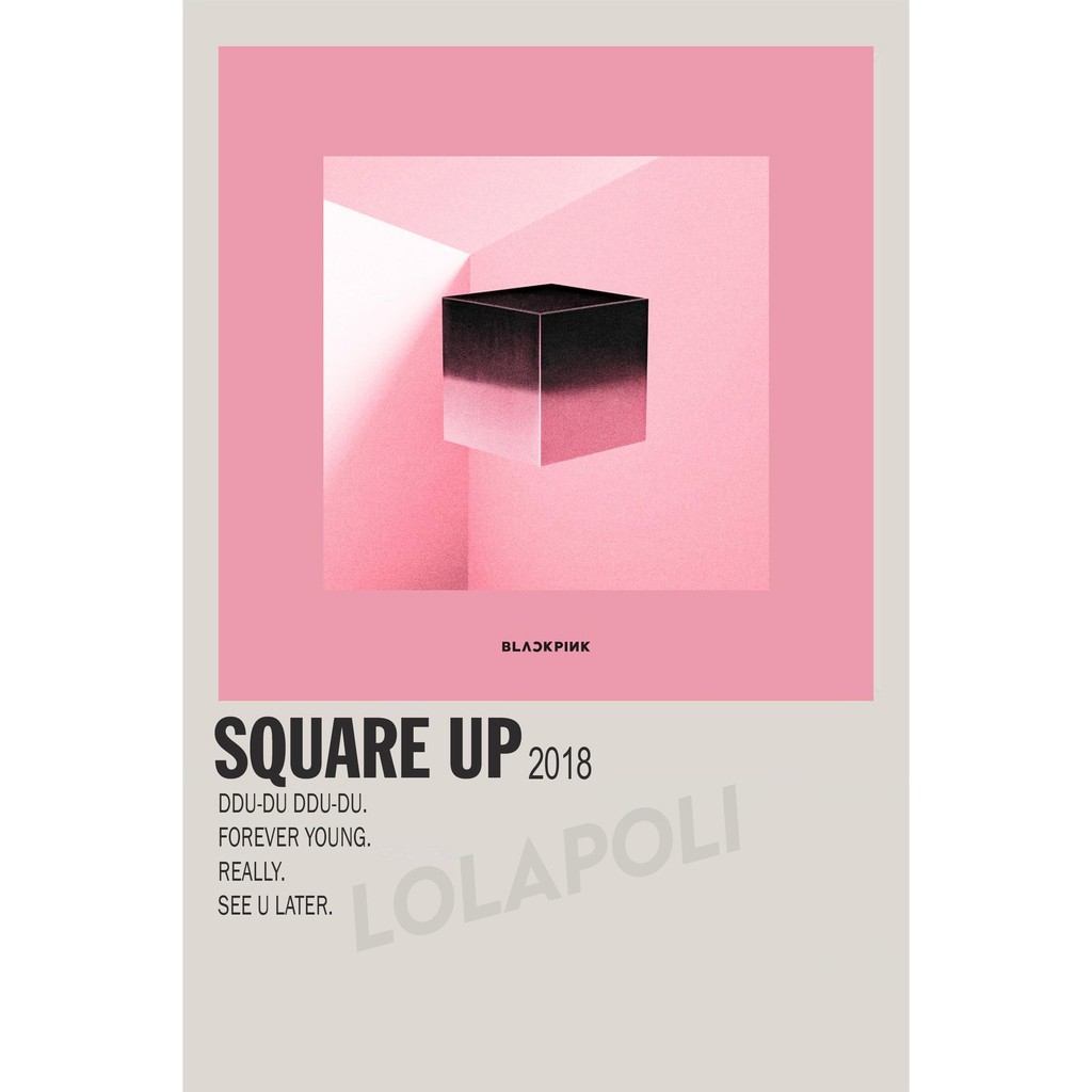 Jual Poster Cover Album K-Pop Square Up - Blackpink | Shopee Indonesia