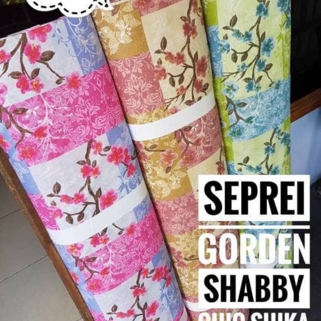 Jual Kain Seprei Sprei / Gorden Gordyn Shabby Chic Shika | Shopee Indonesia
