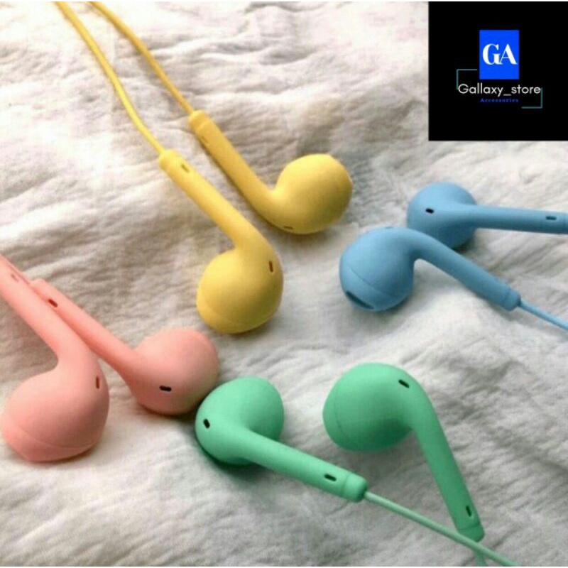 Jual U19 MACARON HEADSET HANSFREE MACARON MATTE COLOUR HIFI HANDSFREE ...