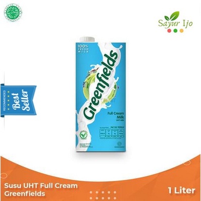 Jual GREENFIELDS FULL CREAM 1 Liter Susu Putih UHT 100% Fresh Milk ...