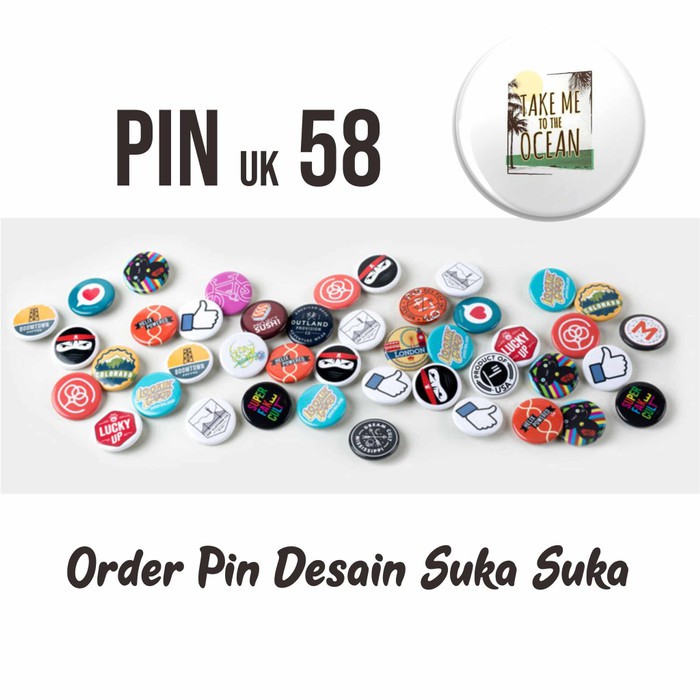 Jual Cetak Pin 58 mm - Doff Design Bebas (Min 50pcs) | Shopee Indonesia