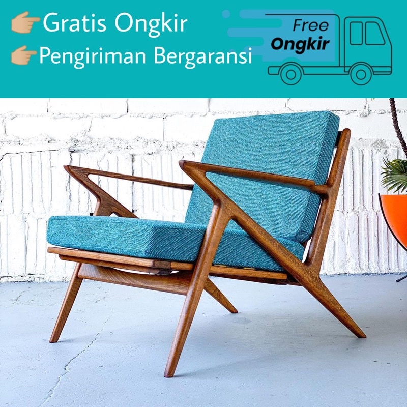 Jual Sofa Scandinavian Single Seater ( Sofa Kayu Jati Minimalis 1 ...