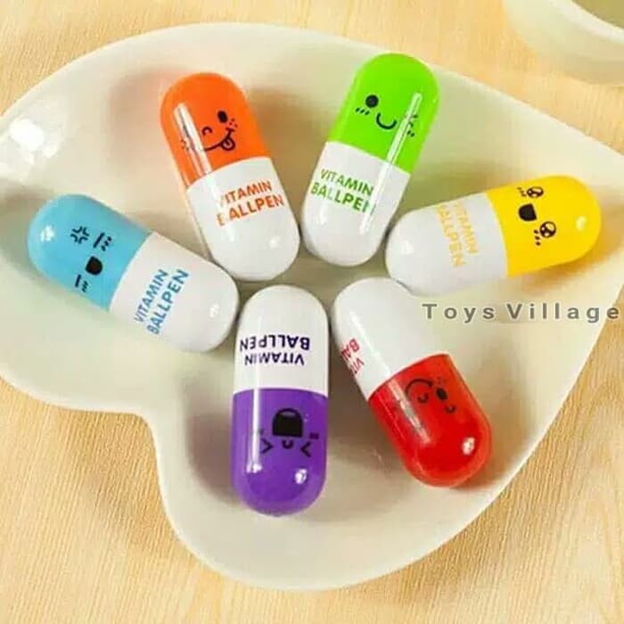 Jual nn Ballpen / Pulpen / Pena Vitamin Tablet / Kapsul Obat Unik Lucu ...