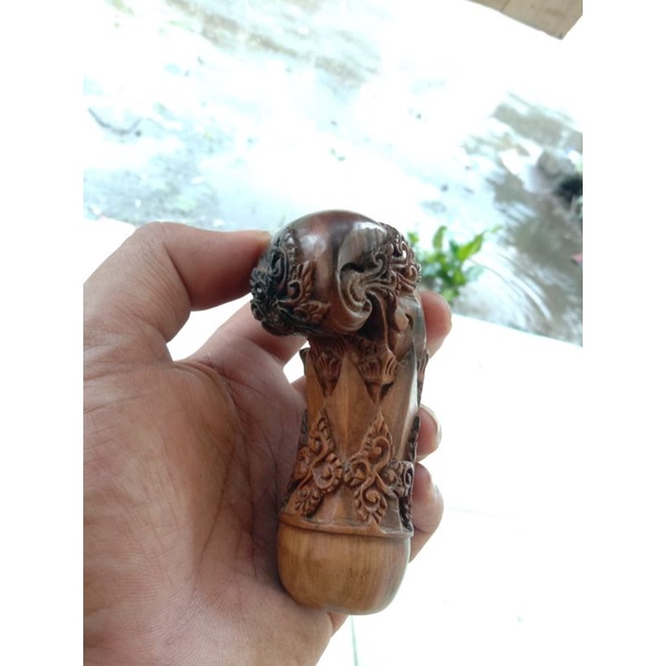 Jual gagang keris ukir tumenggung deder ukir donoriko hulu keris hendel keris madura | Shopee ...