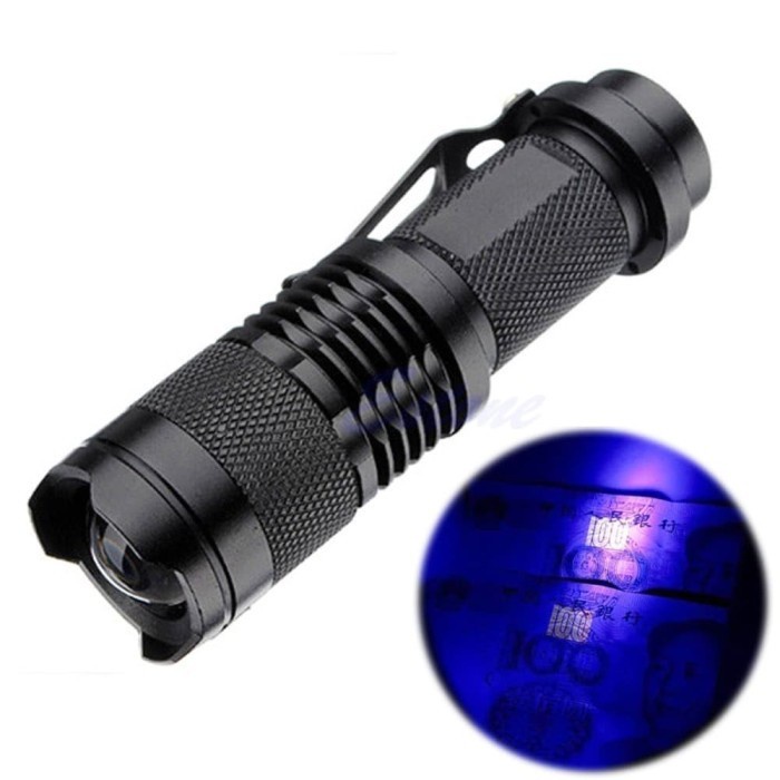 Jual Senter P1 Sinar LED UV Ultraviolet 395nm | Shopee Indonesia