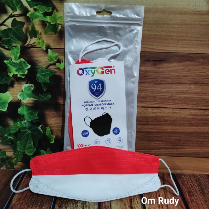 Jual Masker Kf94 Kf 94 Kn 94 Merah Putih Kemerdekaan Isi 10 Pcs Earloop ...