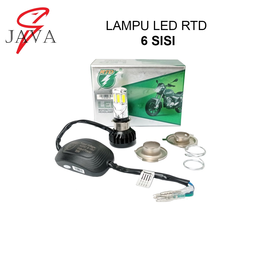 Jual Eastjava - Lampu Led motor RTD 6 Sisi / RTD 3 sisi Asli 100% original RTD H4 H6 HS1 AC DC ...