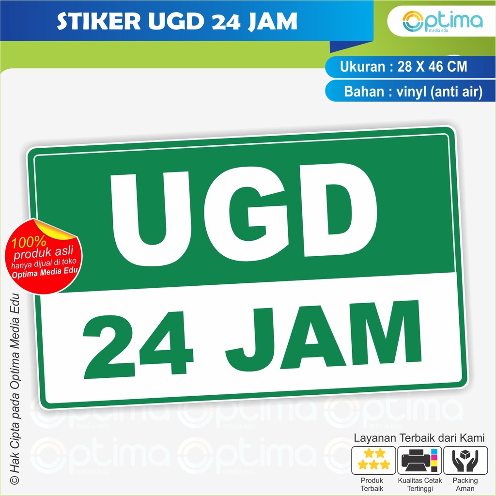 Jual STIKER Tulisan UGD 24 JAM | Shopee Indonesia