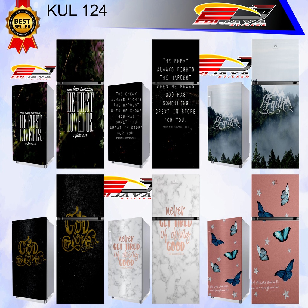 Jual STIKER MAGICOM KEKINIAN / STIKER KULKAS 1 PINTU DAN 2 PINTU MODERN ...