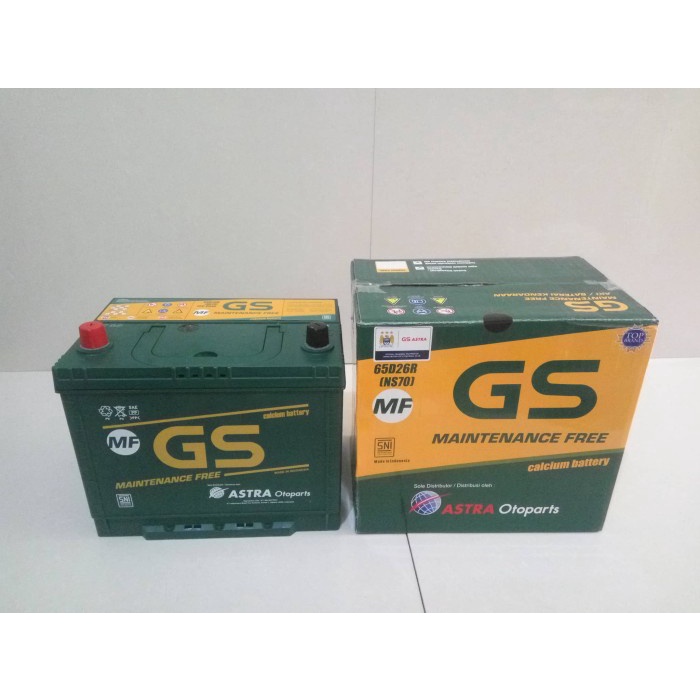 Jual AKI MOBIL KIJANG STANDART GS ASTRA KERING NS70 12V 65AH | Shopee Indonesia