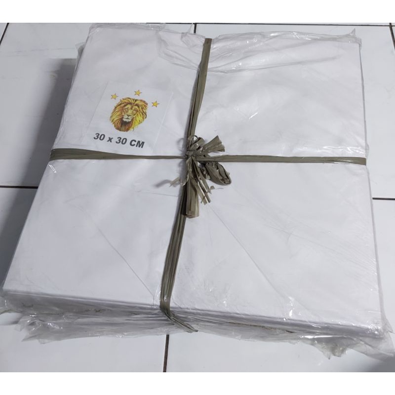 Jual kertas nasi putih ukuran 30x30cm/kertas nasi Kfc ukuran 30x30cm ...