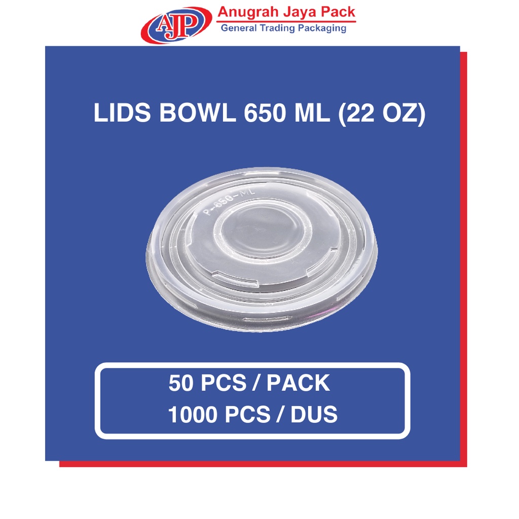 Jual Tutup Paper Bowl / Lids Paper Bowl 650ml (22 OZ) | Shopee Indonesia