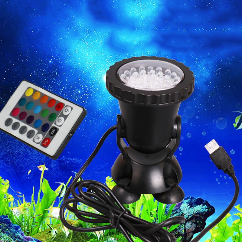 Jual Produk PreOrder Aquarium Led Lighting Fish Tank Pond Light RGB Underwater Lamp Submersible ...