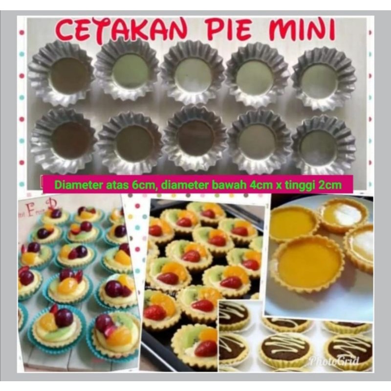 Jual Cetakan Pie Susu Mini C 6cm x tinggi 2cm isi 20pcs | Shopee Indonesia
