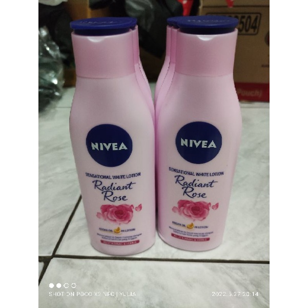 Jual Nivea Sensational White Lotion Radiant Rose 200 Ml | Shopee Indonesia