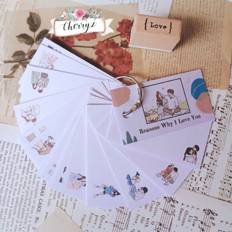 Jual [Mini] Flashcard Reasons why i love you (Polos) | Shopee Indonesia