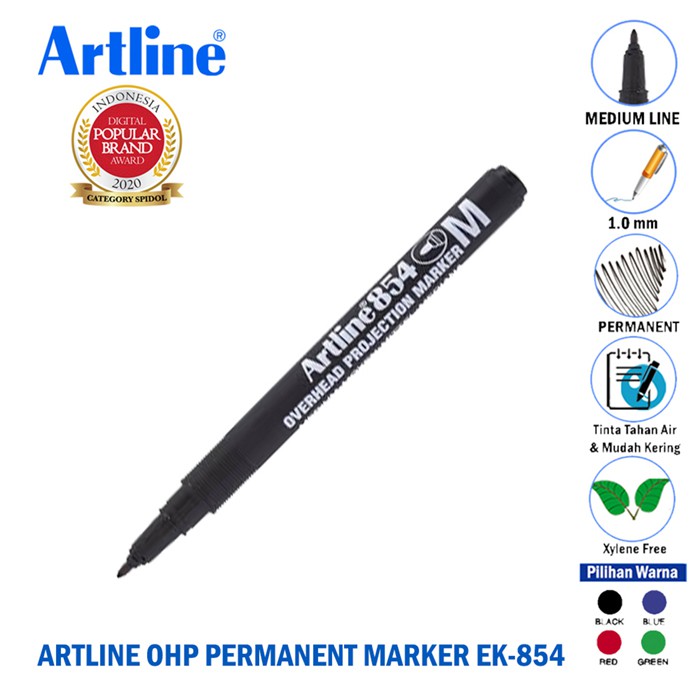 Jual ARTLINE OVERHEAD PROJECTION MARKER EK-854 1.0MM | Shopee Indonesia