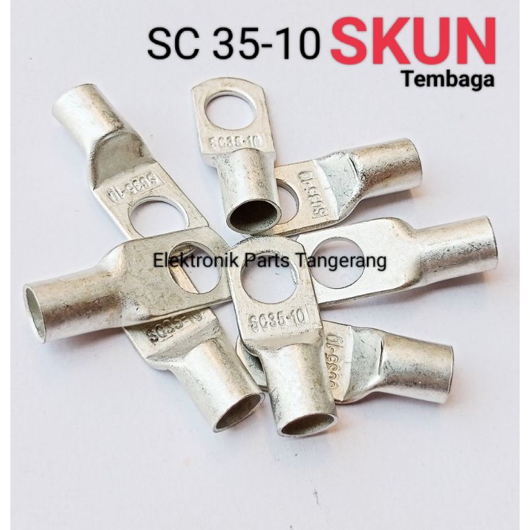 Jual (1 Buah) SKUN KABEL TEMBAGA (BANYAK UKURAN) SKUN KABEL 4MM SKUN KABEL 6MM SKUN KABEL 10MM ...
