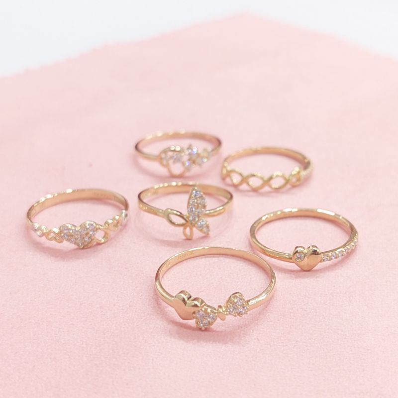 Jual Cincin model cantik emas asli simple ringan murah awet | Shopee ...