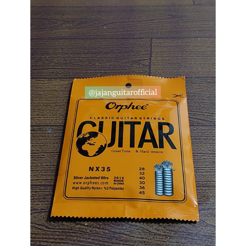 Jual Senar Gitar Klasik Nilon Original Orphee NX 35 Ukuran 0.28 - 0.45 ...